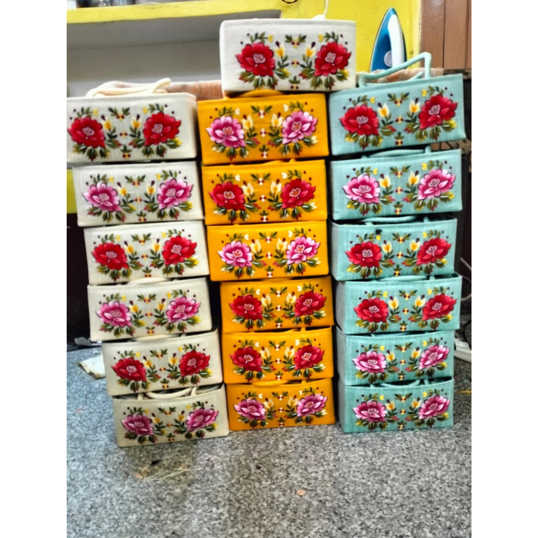 Handwork Embroidery Work jar - Prashaa Gifts